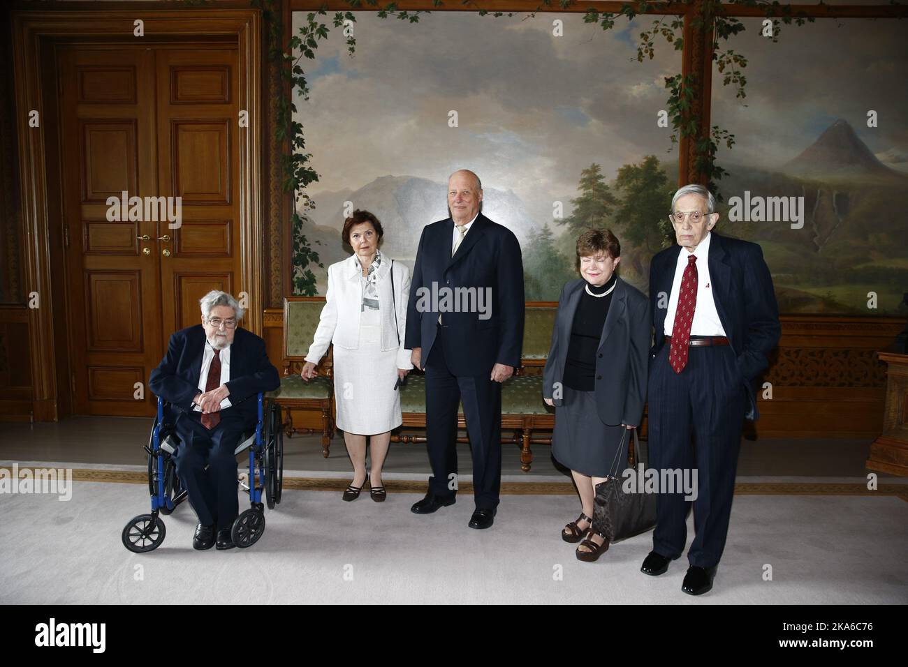 King Harald receives winners of the Abel Prize for 2015 John F. Nash Jr ...