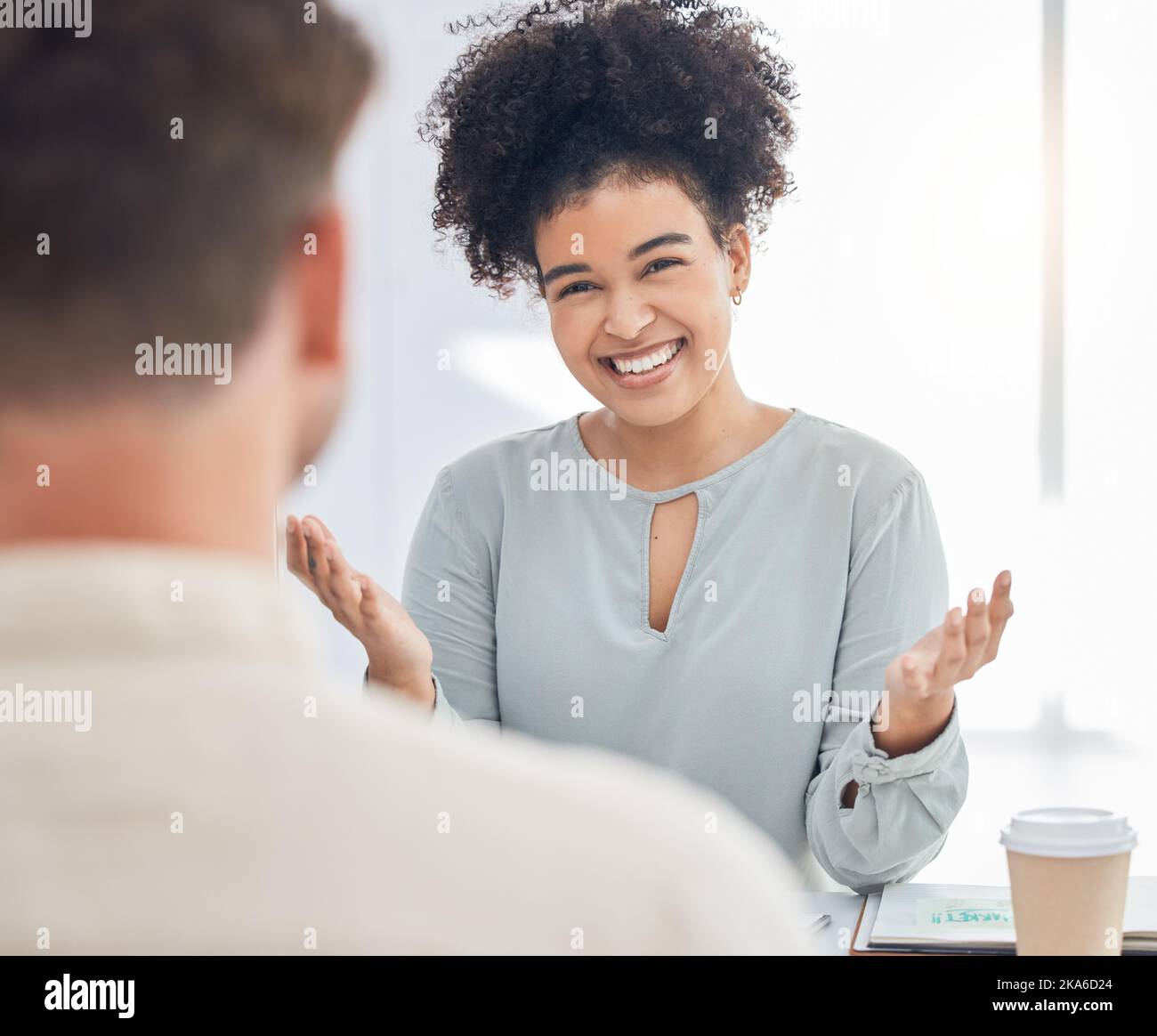 Coffee shop business people meeting for collaboration, client ...