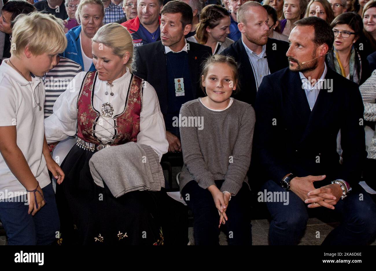 Norway, Stiklestad 20150724: Crown Prince Haakon and Crown Princess ...