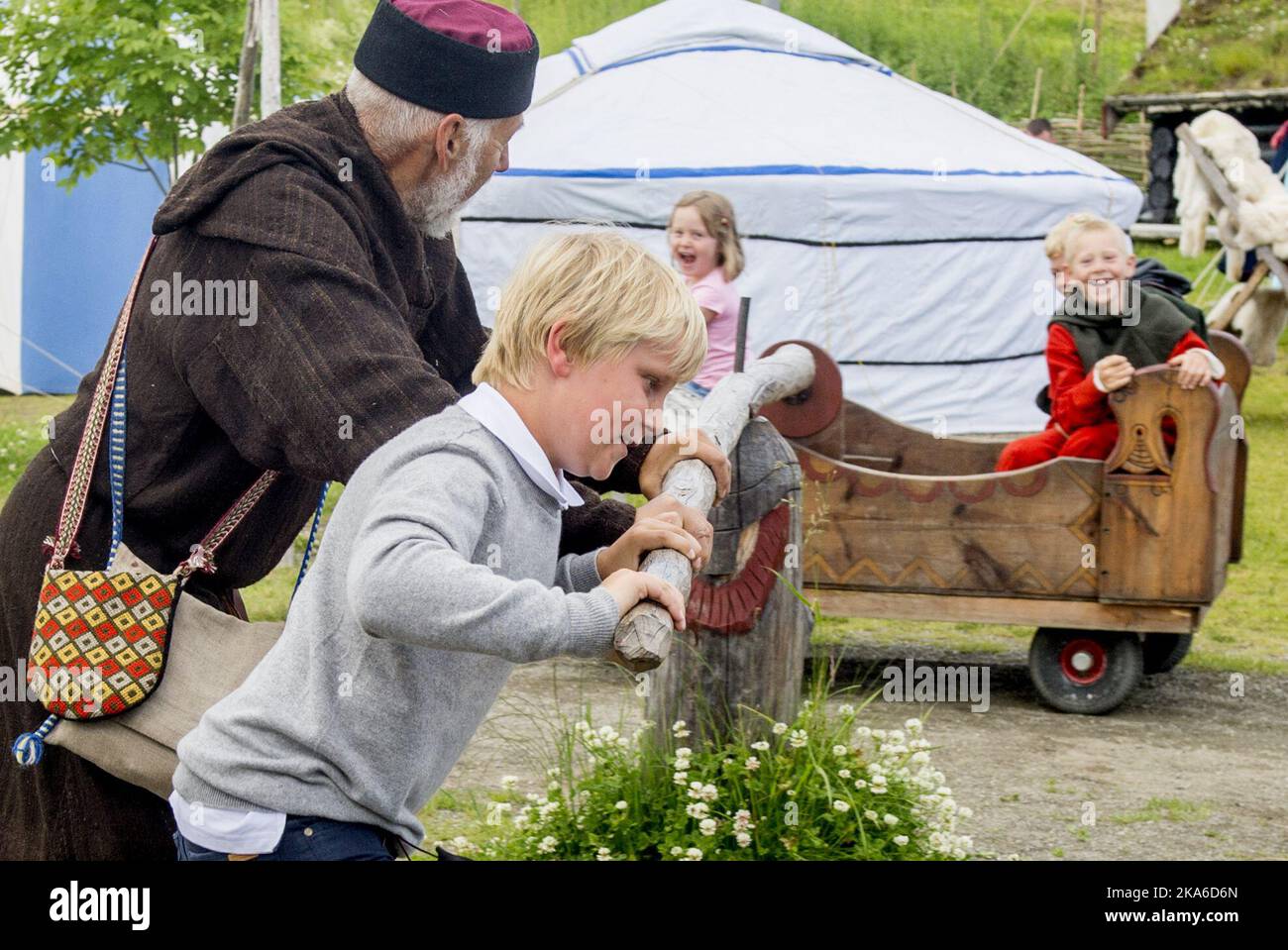 Norway, Stiklestad 20150724: Crown Prince Haakon and Crown Princess ...