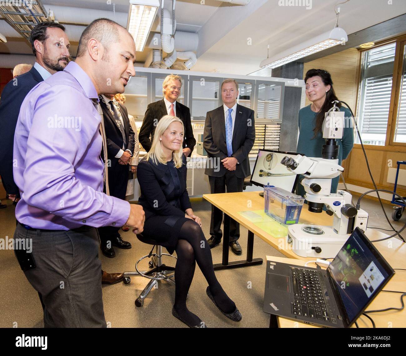 Trondheim, Norway 20150902. Crown Prince Haakon and Crown Princess ...