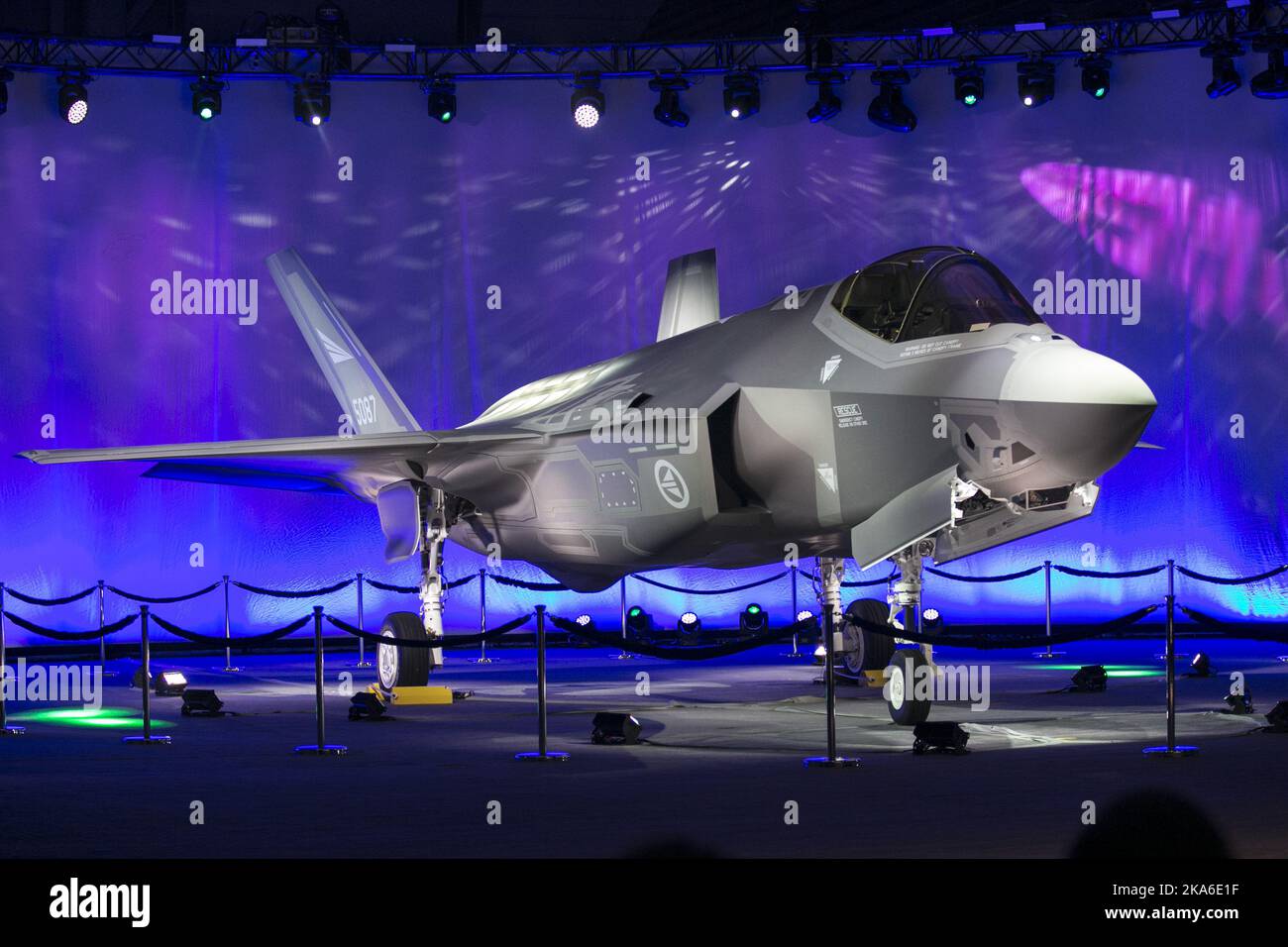 Fort Worth, USA 20150922. The first Norwegian F-35 fighter was rolled ...