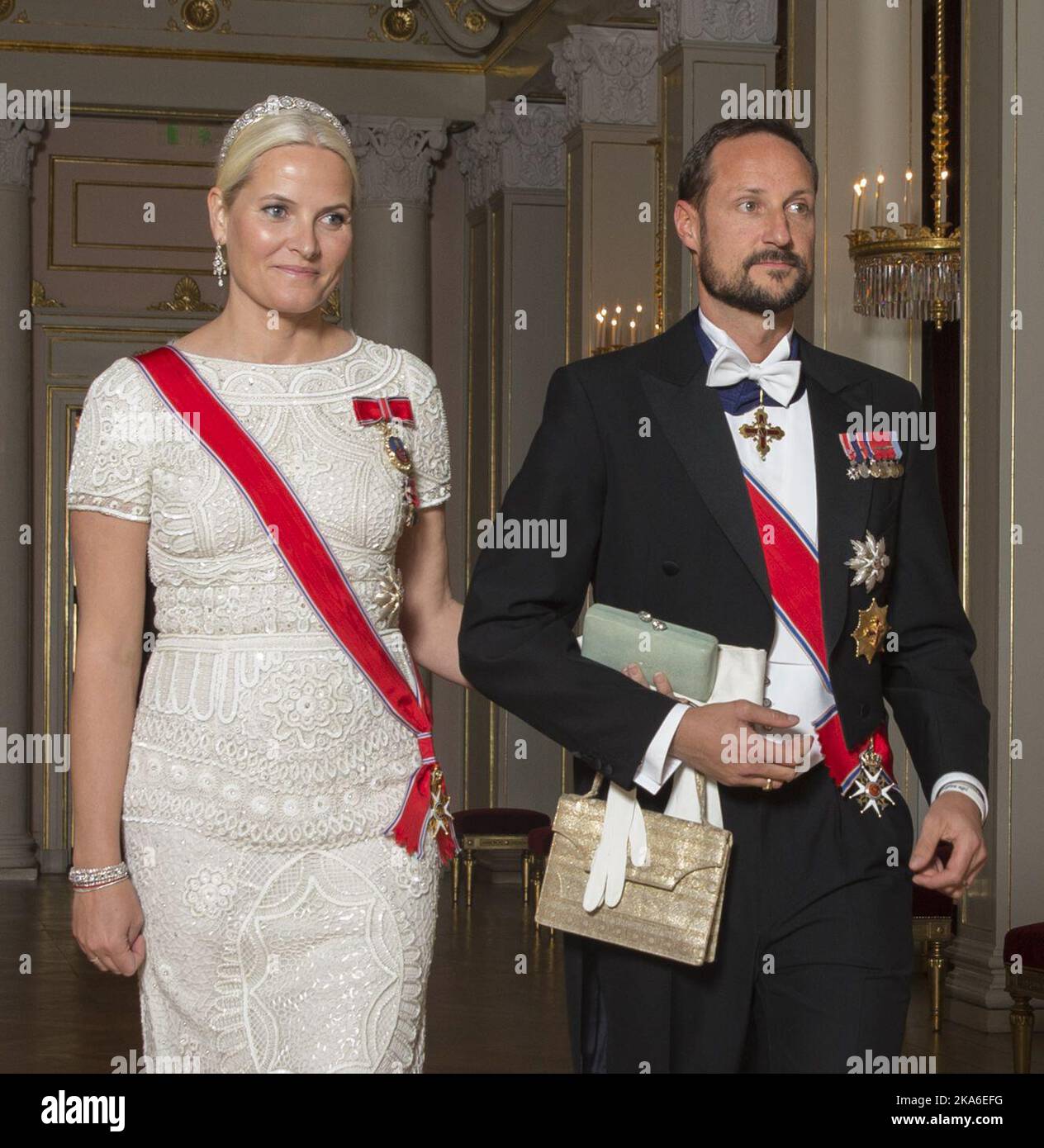 OSLO 20151022. Parliamentary Dinner. Crown Princess Mette-Marit and ...