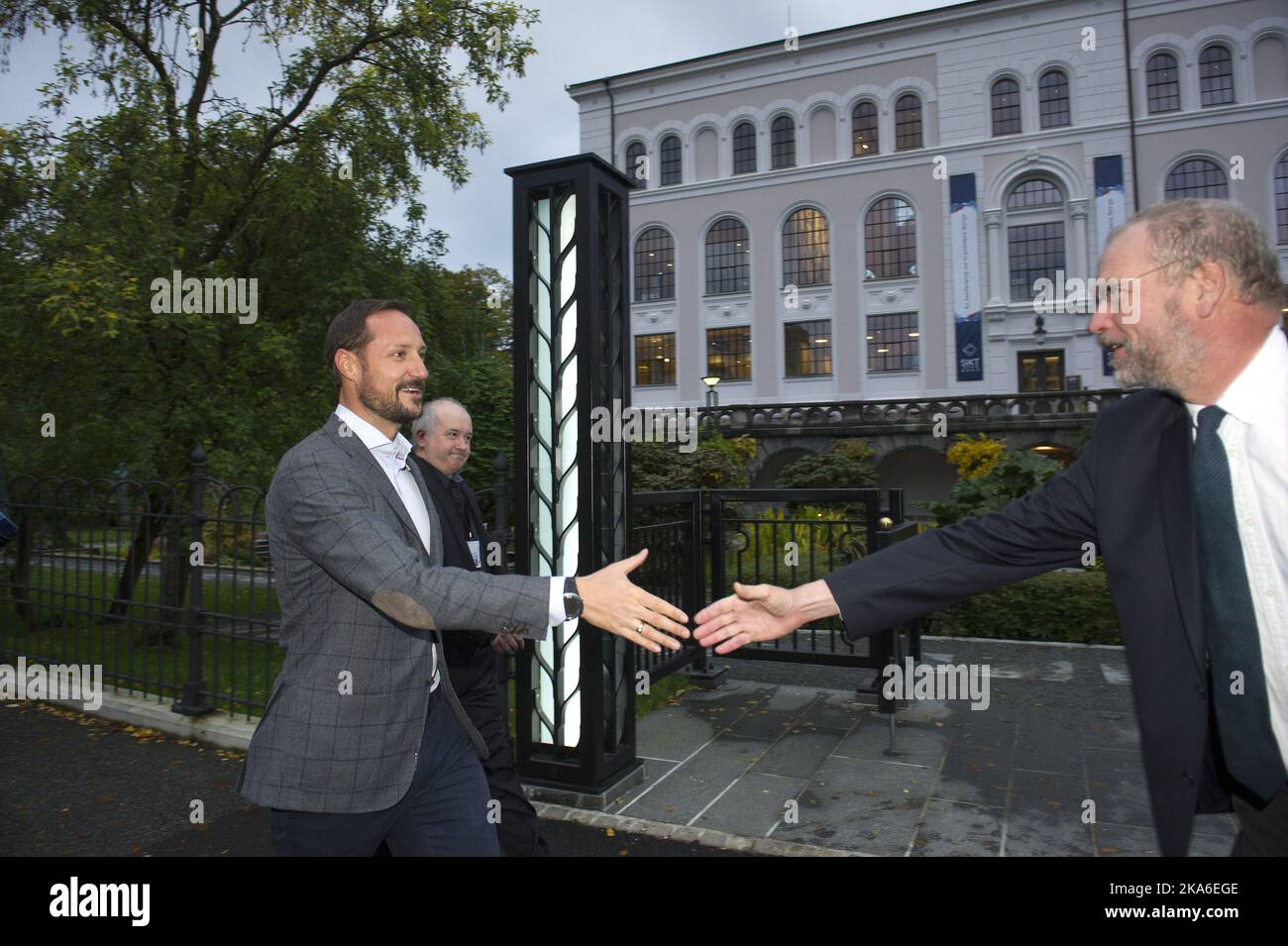 Bergen, Norway 20151027. Crown Prince Haakon arrives the conference ...