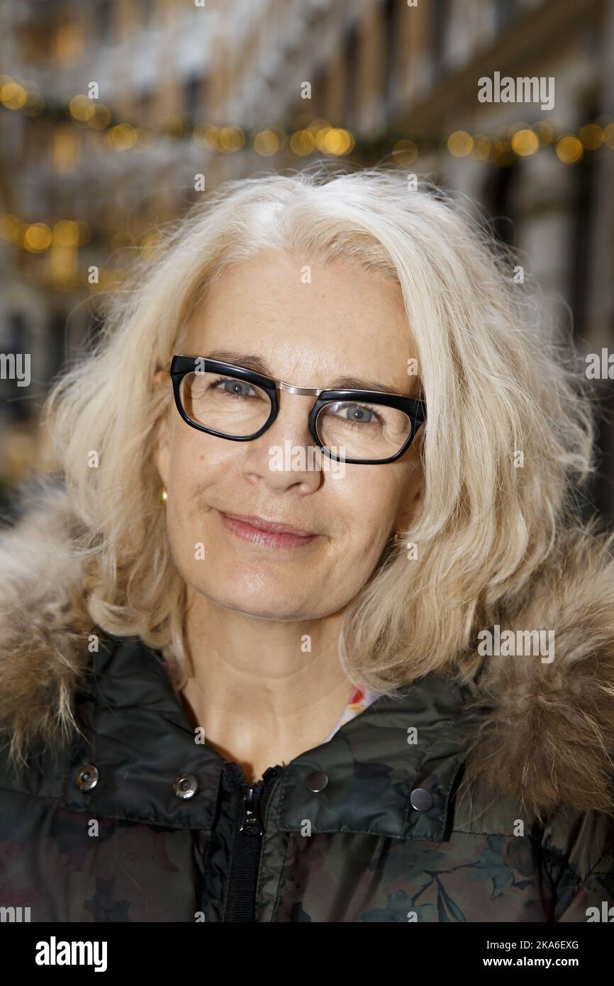 OSLO, Norway 20151125. The British author RenÃ©e Knight. Photo ...
