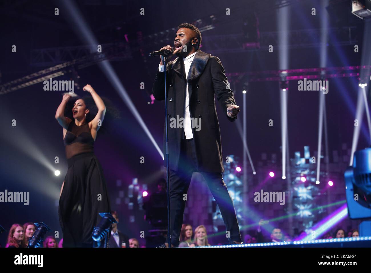Artist Jason Derulo on stage during the annual Nobel Peace Prize ...