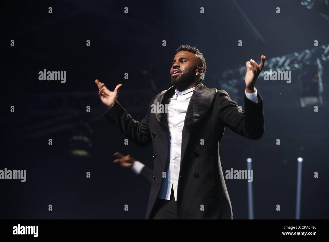 Artist Jason Derulo on stage during the annual Nobel Peace Prize ...