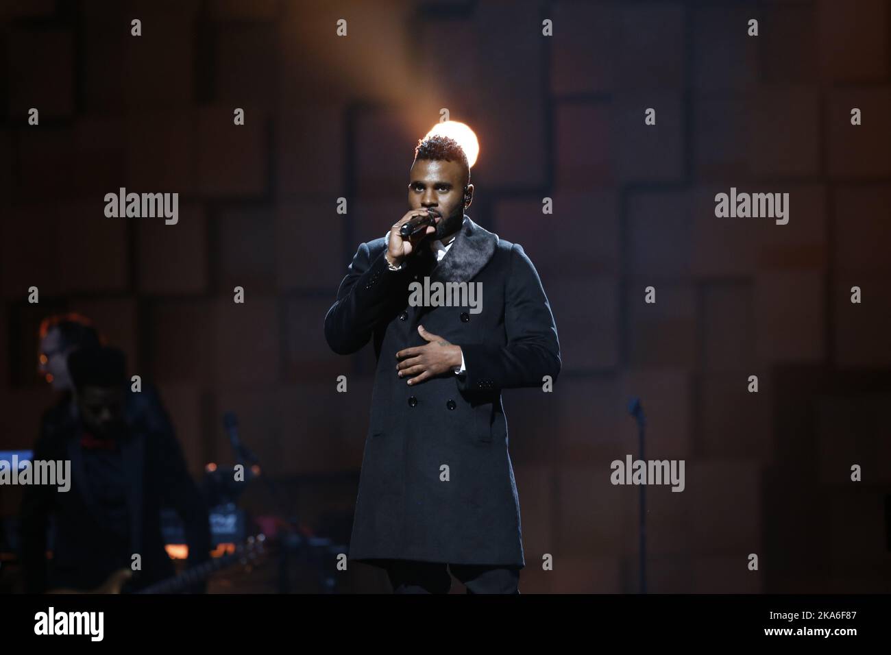 Artist Jason Derulo on stage during the annual Nobel Peace Prize ...