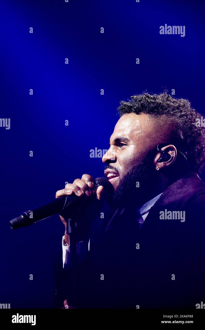Artist Jason Derulo on stage during the annual Nobel Peace Prize ...