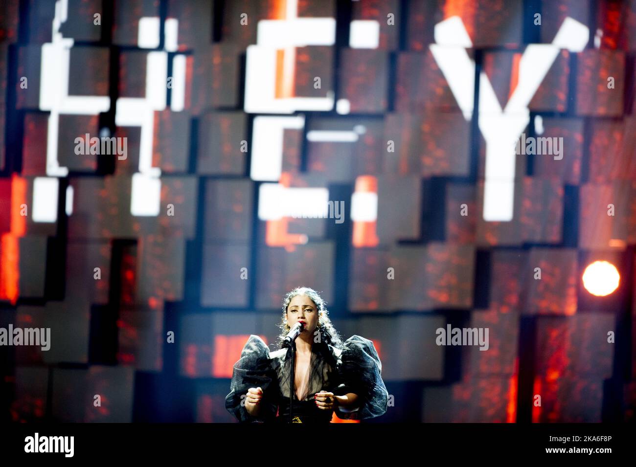 Tunisian artist Emel Mathlouthi on stage during the annual Nobel Peace ...
