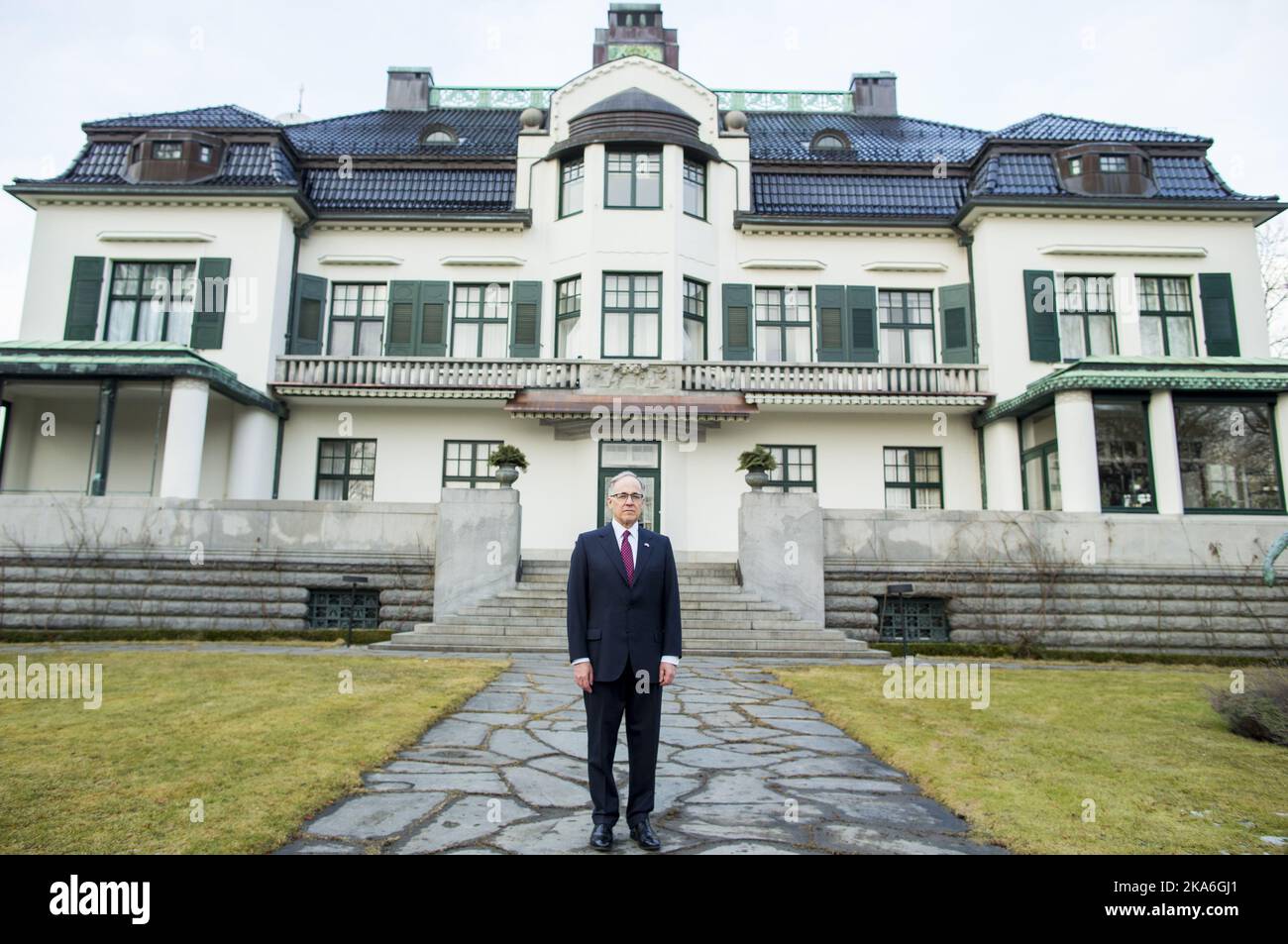 Oslo, Norway 20160310. Sam Heins, the new US ambassador to Norway ...