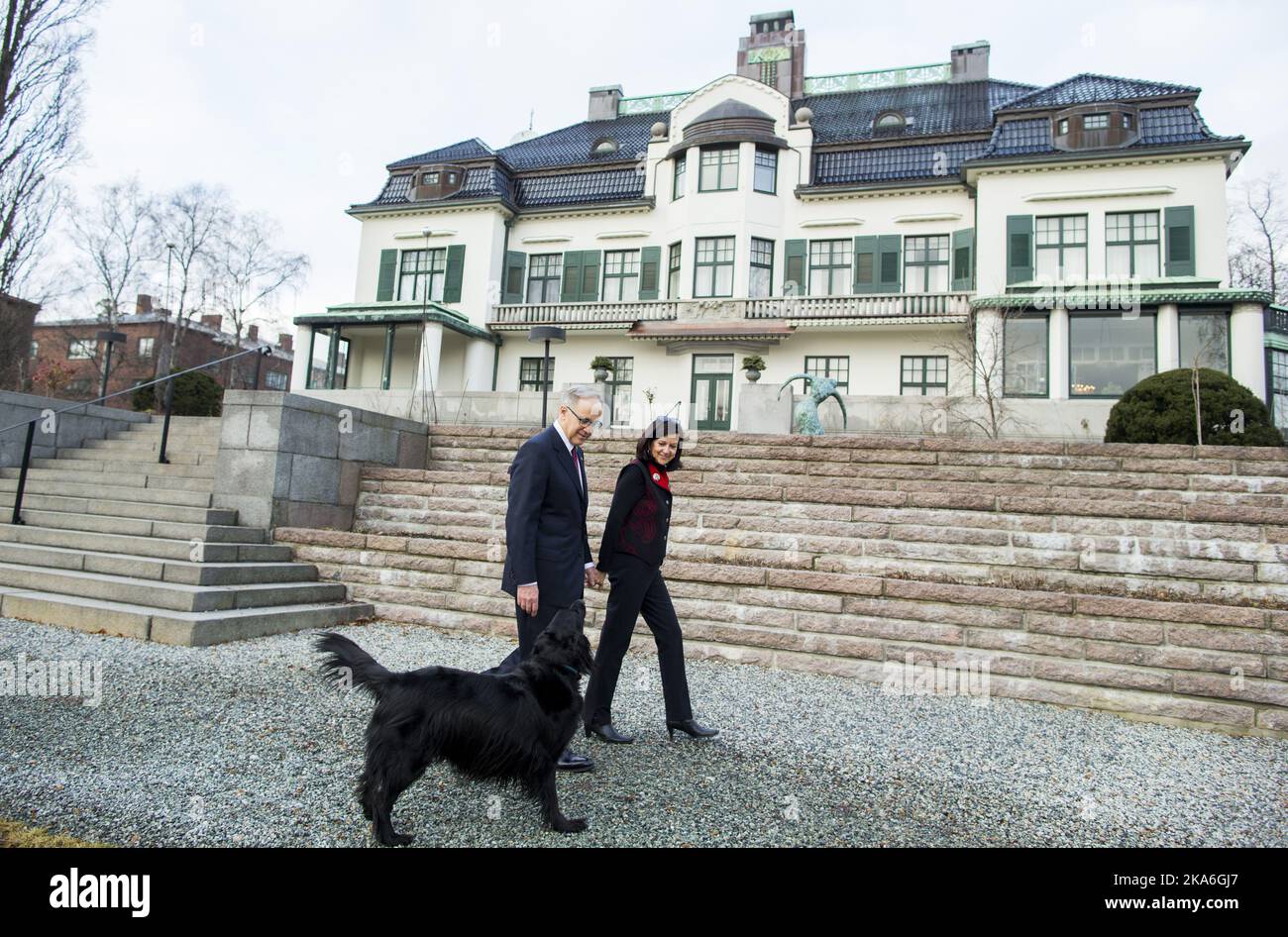 Oslo, Norway 20160310. Sam Heins, the new US ambassador to Norway, and ...