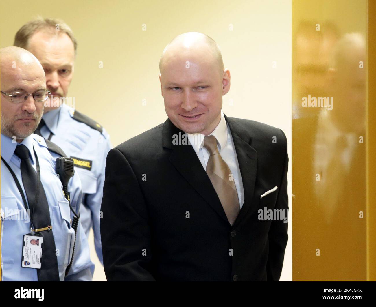 SKIEN, Norway 20160315. Convict Anders Behring Breivik is suing the ...