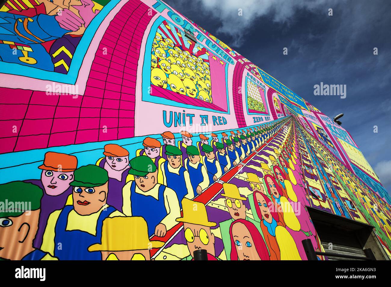 OSLO, Norway 20160322. Skur13 in Filipstad is decorated with ...