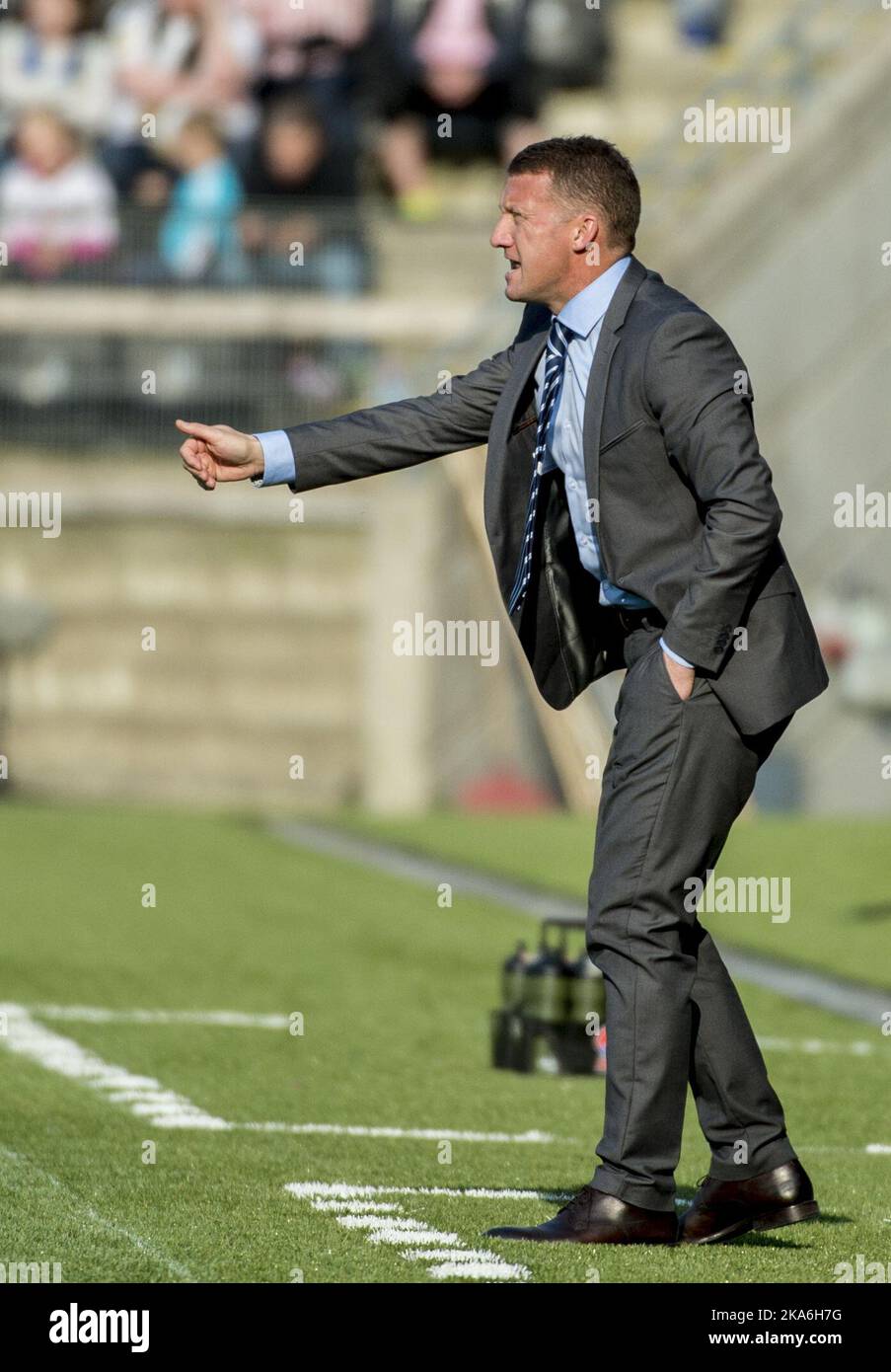 Trondheim, Norway 20160508. Coach Billy McKinlay in league match ...