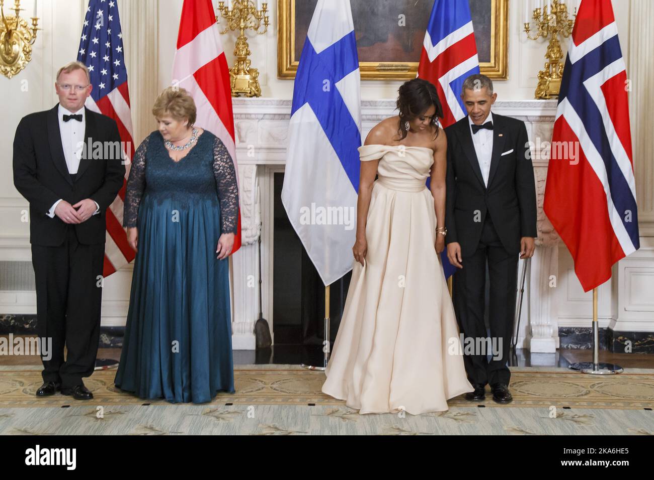 Michelle obama state dinner hi-res stock photography and images - Alamy