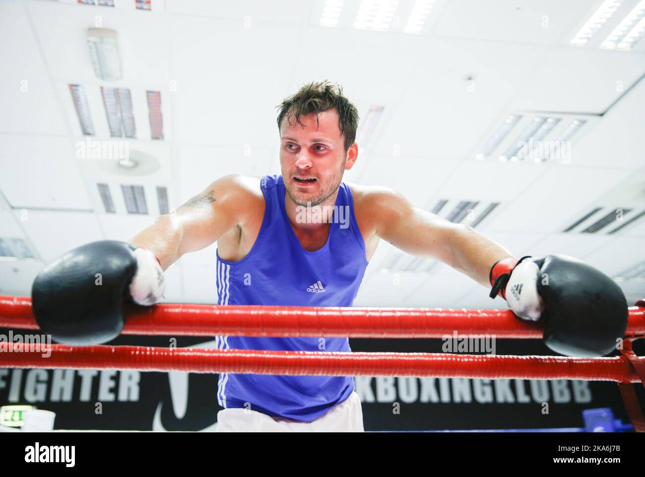 Oslo, Norway 20160602. The boxer Tim Robin Lihaug (pictured) meet ...