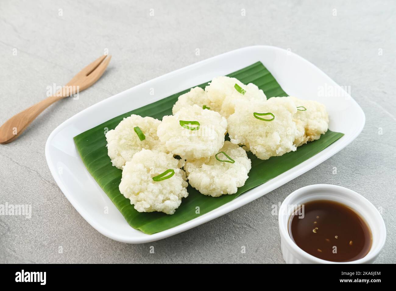 Cireng, a savory snack from West Java, Indonesia, made from tapioca ...