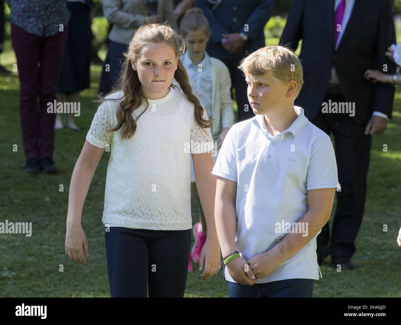 OSLO, Norway 20160613. From right: Prince Sverre Magnus and Princess ...