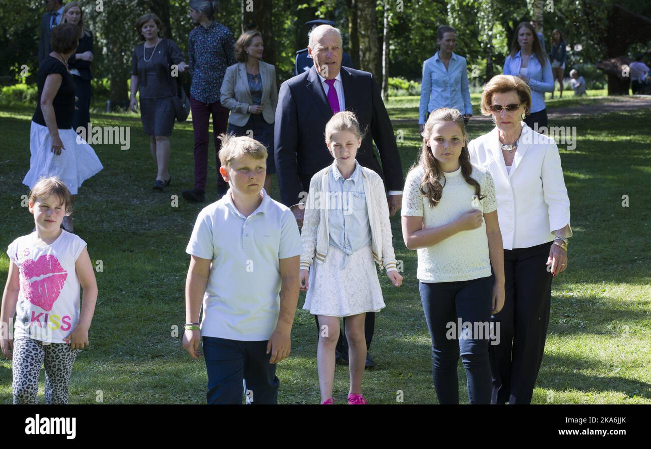 OSLO, Norway 20160613. From left: Emma Tallulah Behn, Prince Sverre ...