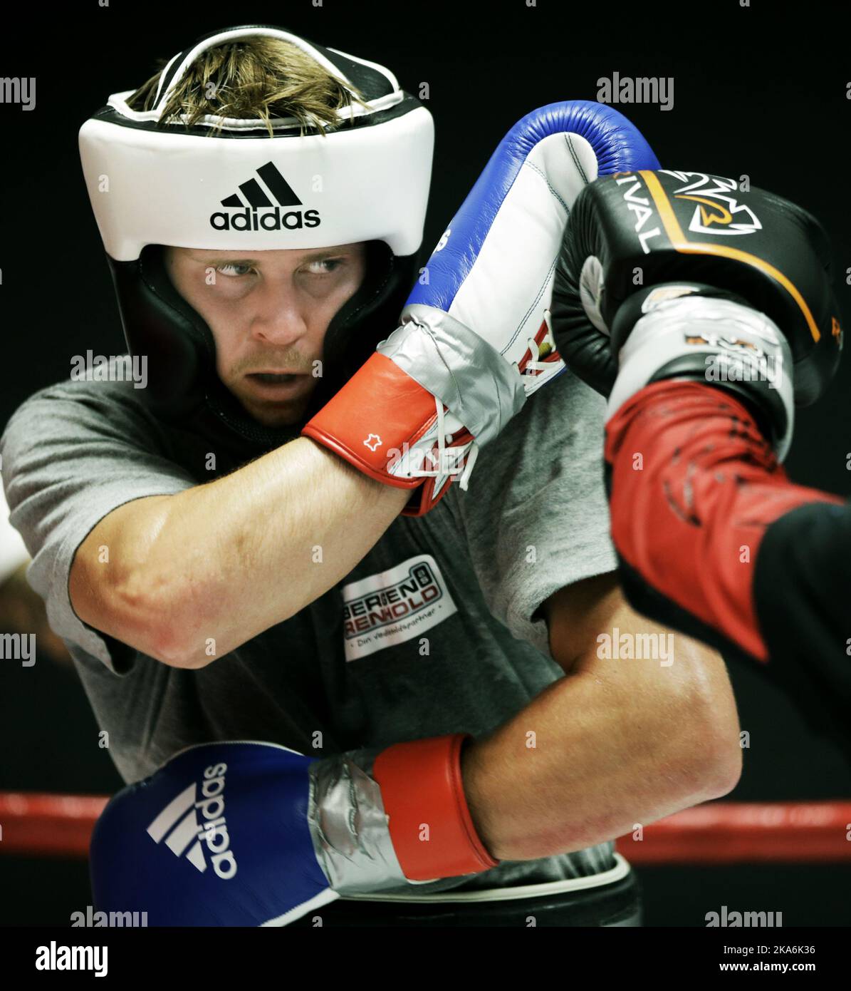 OSLO, Norway 20160620. The boxer Tim Robin Lihaug (23 years) sparring ...