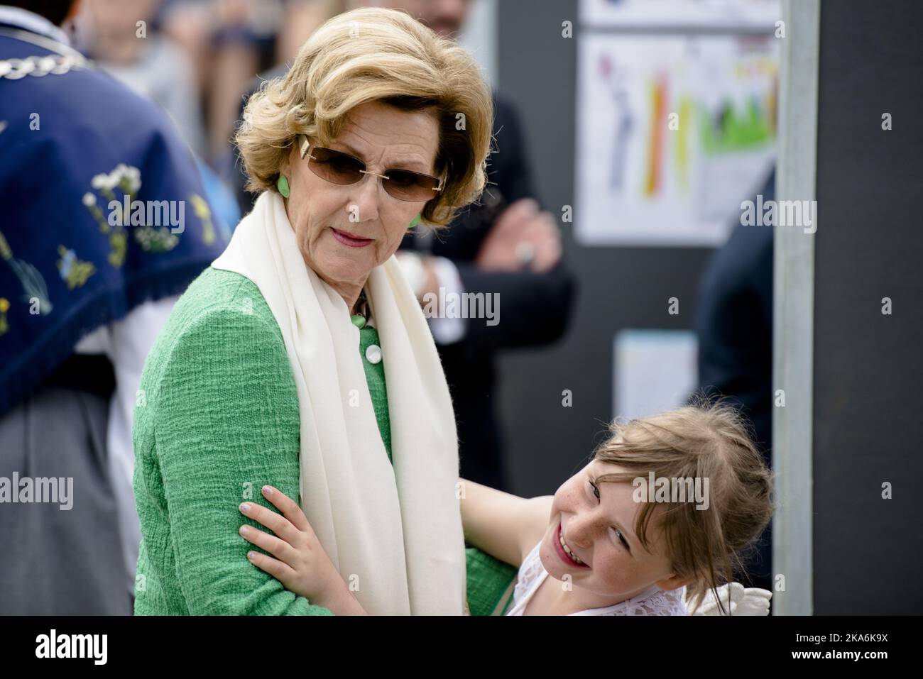 Trondheim, Norway 20160623. The Royal Family arrives in the longboat to ...