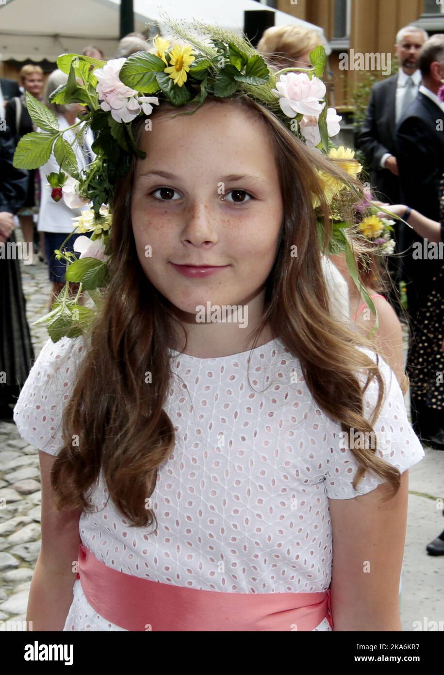 TRONDHEIM 20160623. Princess Ingrid Alexandra at a garden party in ...
