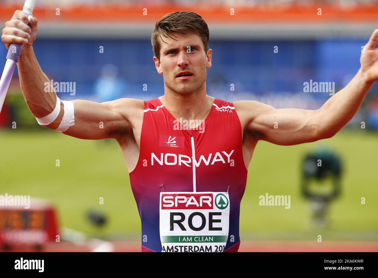 AMSTERDAM, NETHERLANDS 20160707. Decathlon athlete Martin Roe during ...