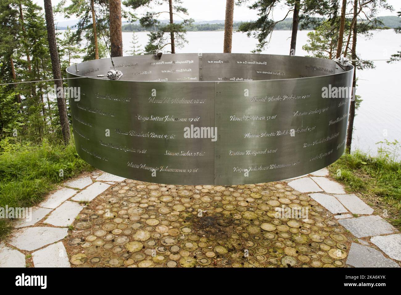 Utoya 20160719. The memorial at Utoya Tuesday afternoon. Friday 22 ...