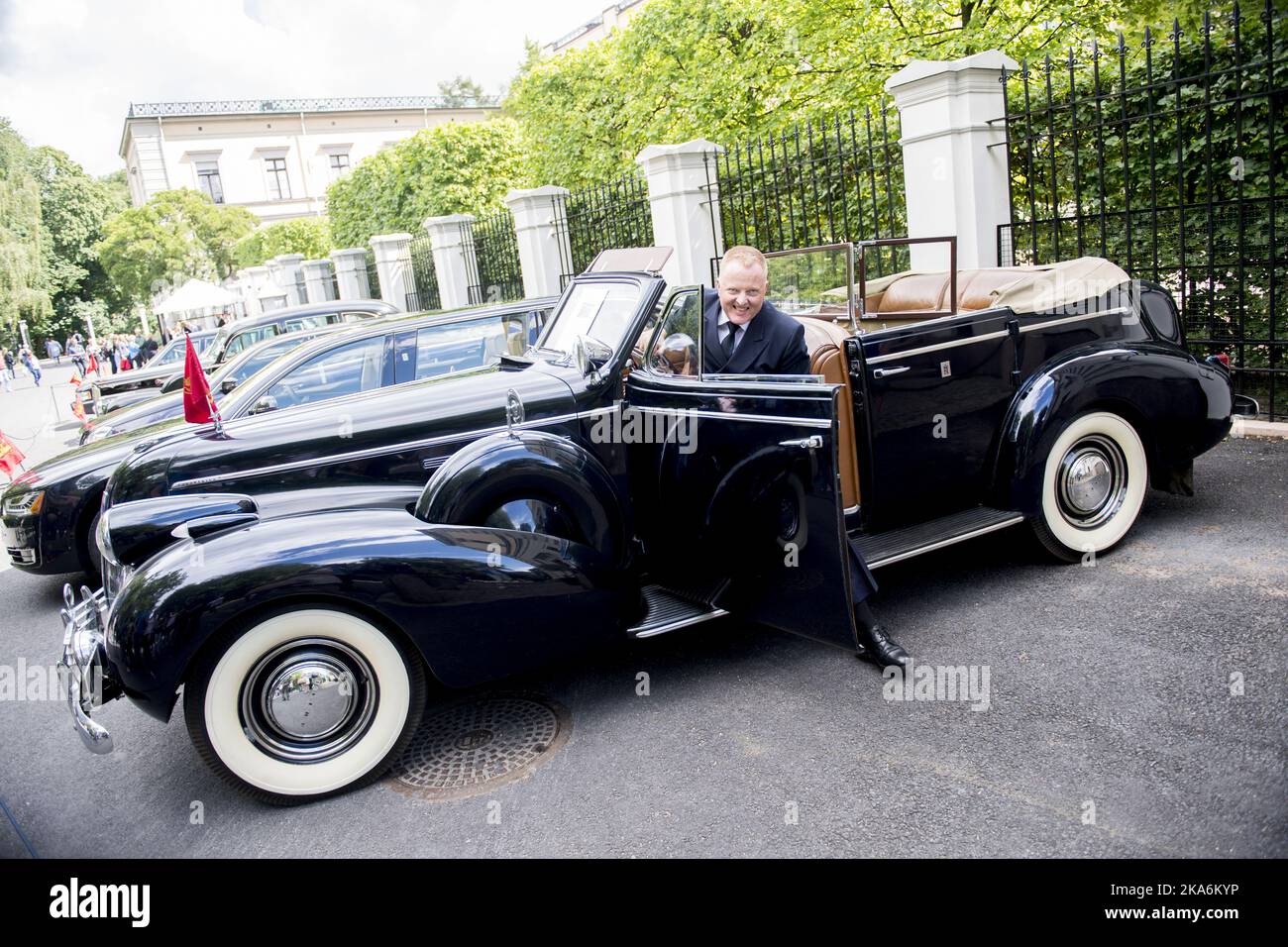 Oslo, Norway 20160713. HM The King's car A-1 ( a Buick from 1939) is ...