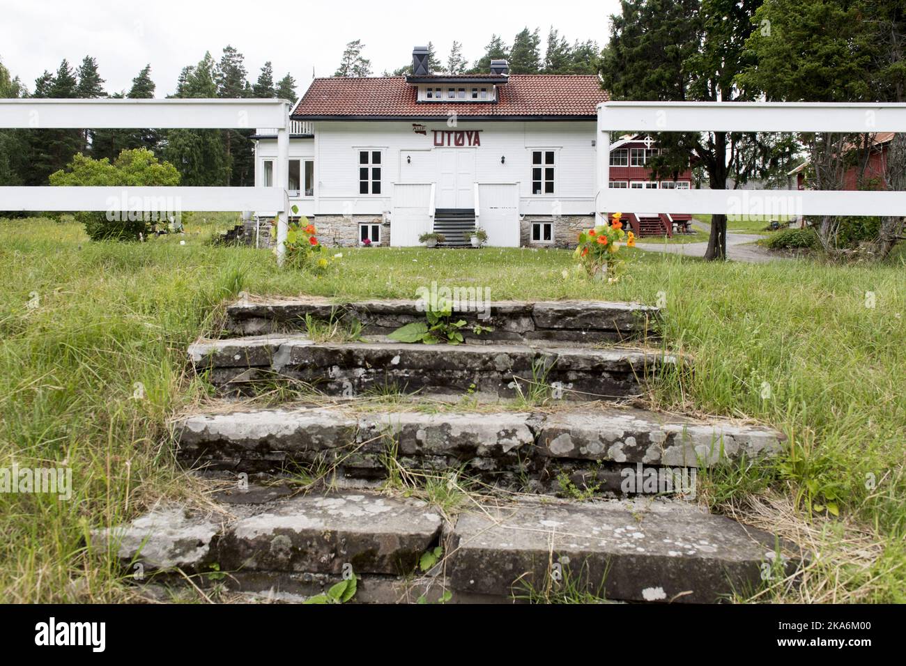 Utoya 20160719. The main house on Utoya Tuesday afternoon. Friday 22 ...
