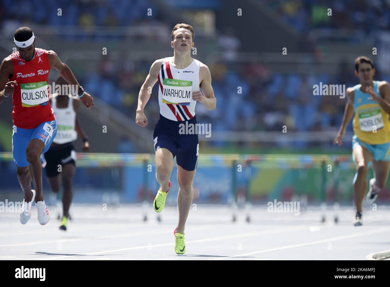 RIO DE JANEIRO, BRAZIL 20160815. Summer Olympics in Rio 2016. Athletics ...
