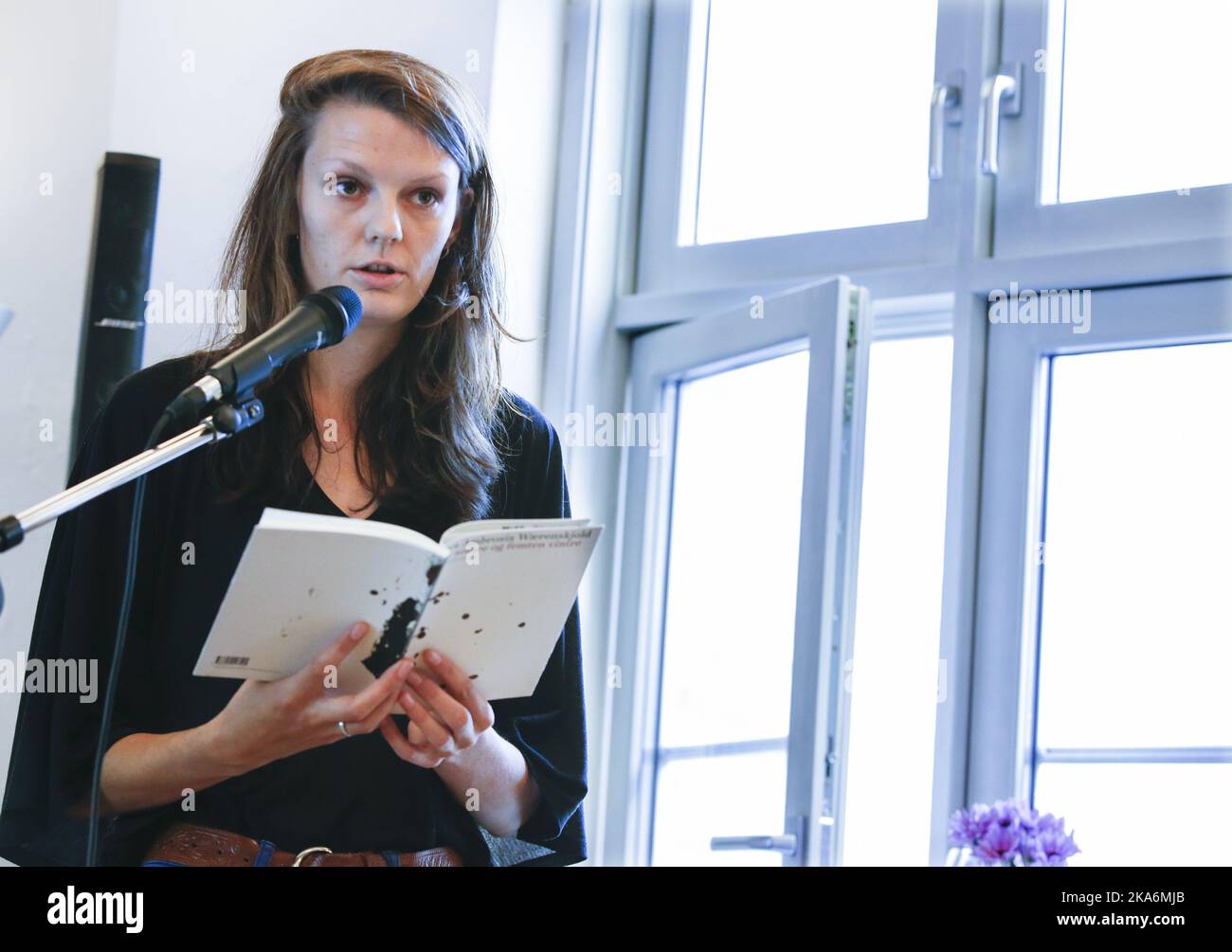 Oslo 20160817. October Forlag presents its autumn list. Author Ylva ...