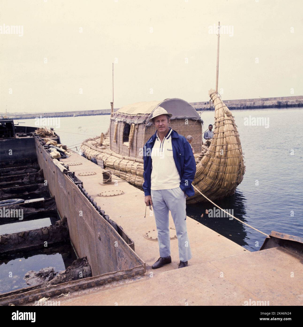 Morocco 196905. FILEPHOTO. Ethnographer Thor Heyerdahl photographed in ...