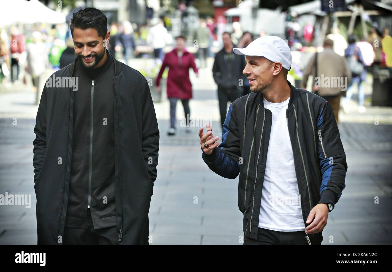 Oslo, Norway 20160829. Chirag Patel and Magdi Ytreeide Abdelmaguid in ...