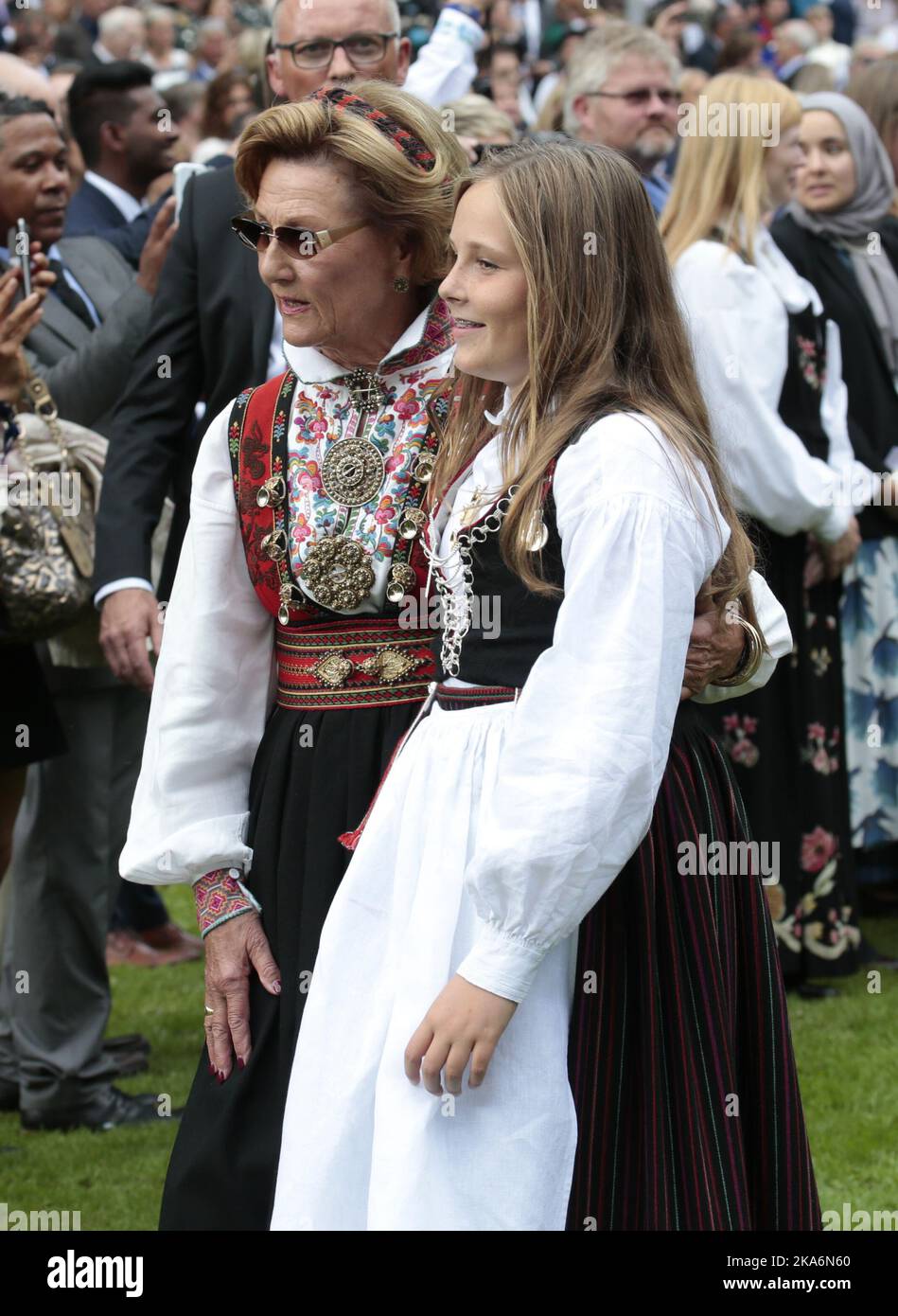Oslo, Norway 20160901. Their Majesties The King and Queen host a garden ...