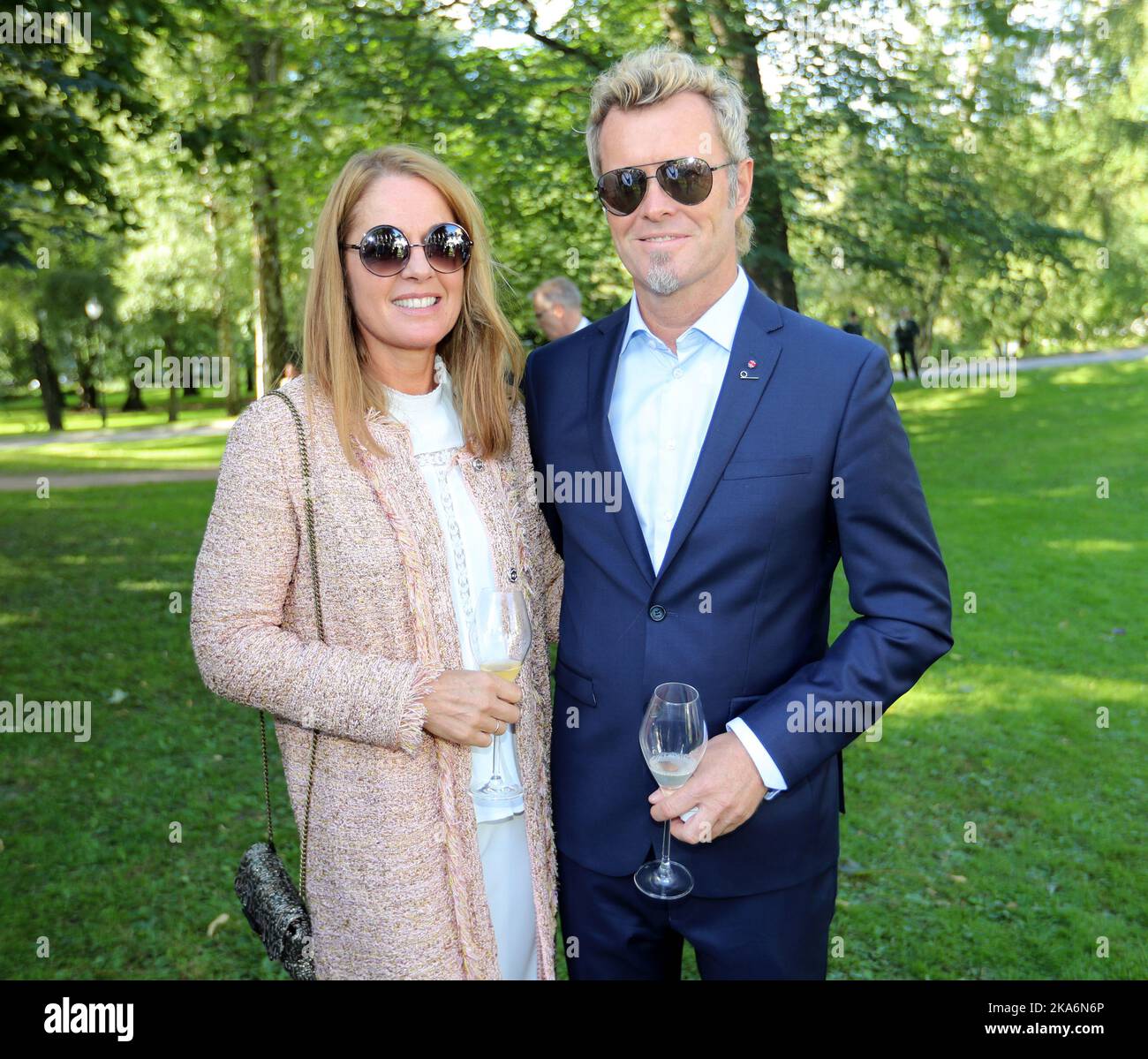 Oslo, Norway 20160901. Their Majesties The King and Queen host a garden ...