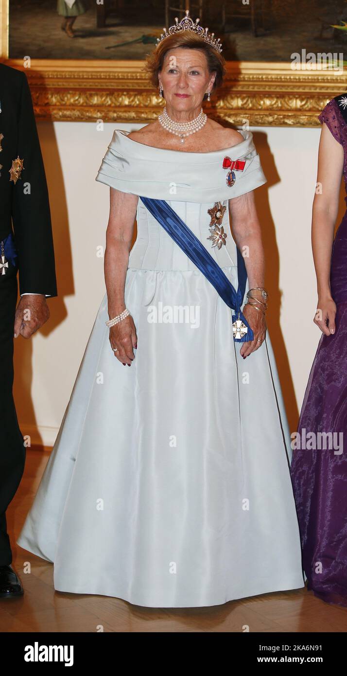 Before the gala dinner in the presidential palace photo hi-res stock ...