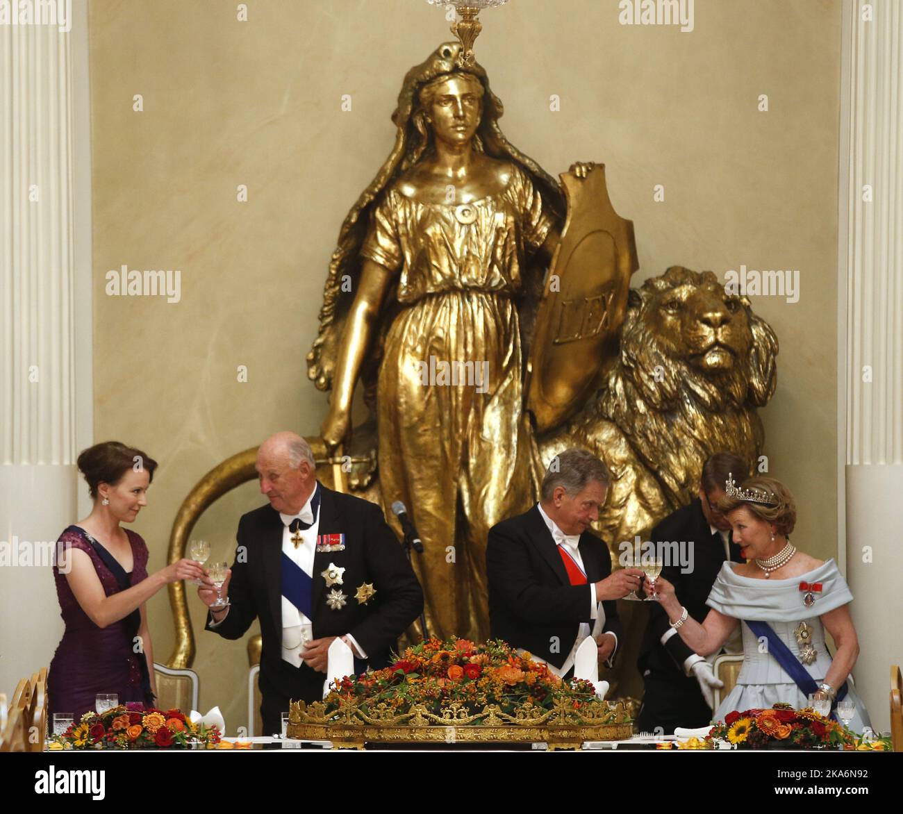 HELSINKI 20160906. State Visit Finland 2016. King Harald V of Norway ...