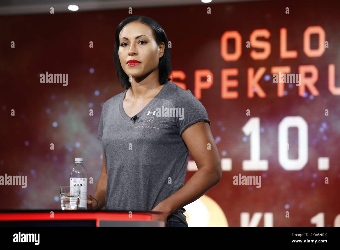 Oslo, Norway 20160928. Wednesday the boxers Cecilia Braekhus (pictured ...