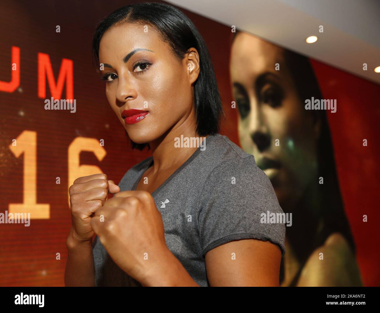 Oslo, Norway 20160928. Wednesday the boxers Cecilia Braekhus (pictured ...