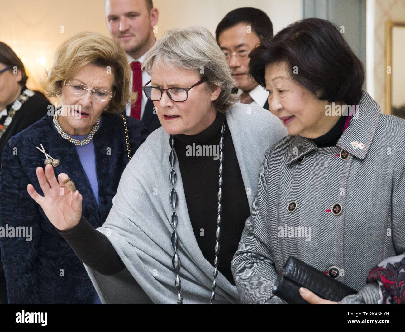 OSLO, Norway 20161010. State visit from Singapore. President wife Mary ...