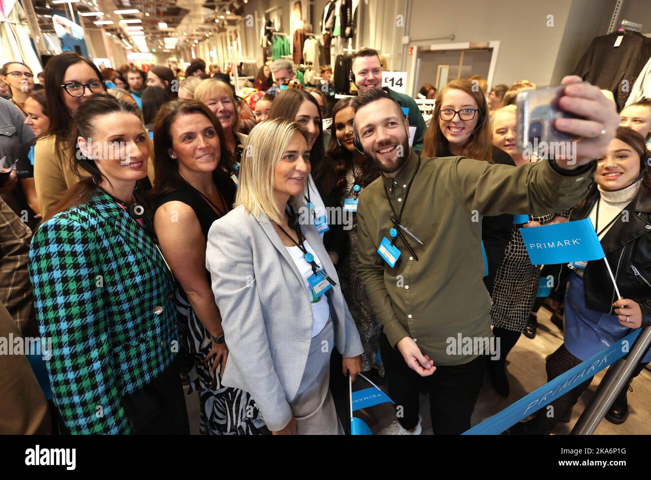 Staff at the Primark store in the historic five-storey Bank Buildings ...