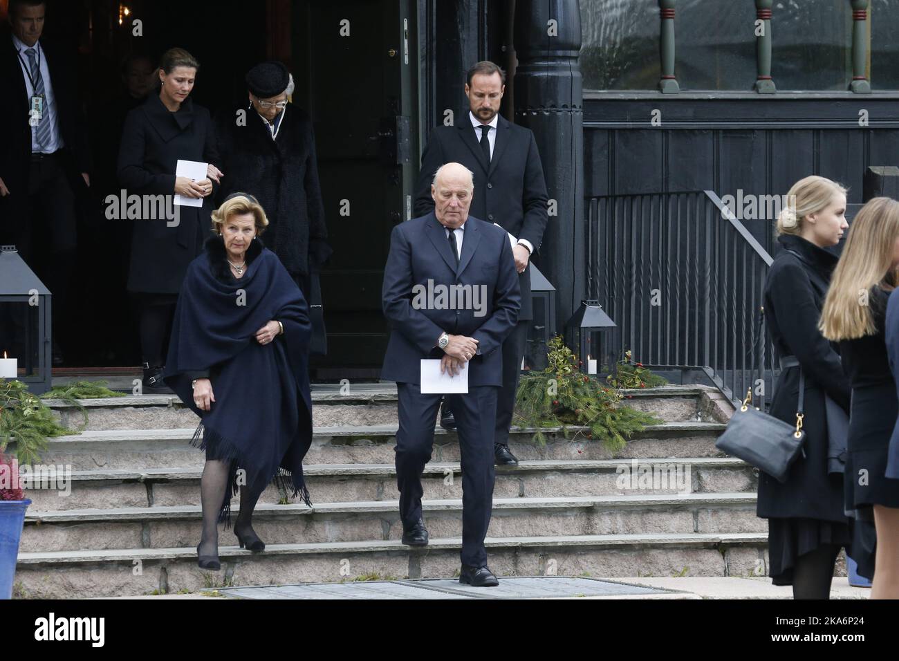 Oslo, Norway 20161014. King Harald and Queen Sonja at Holmenkollen ...