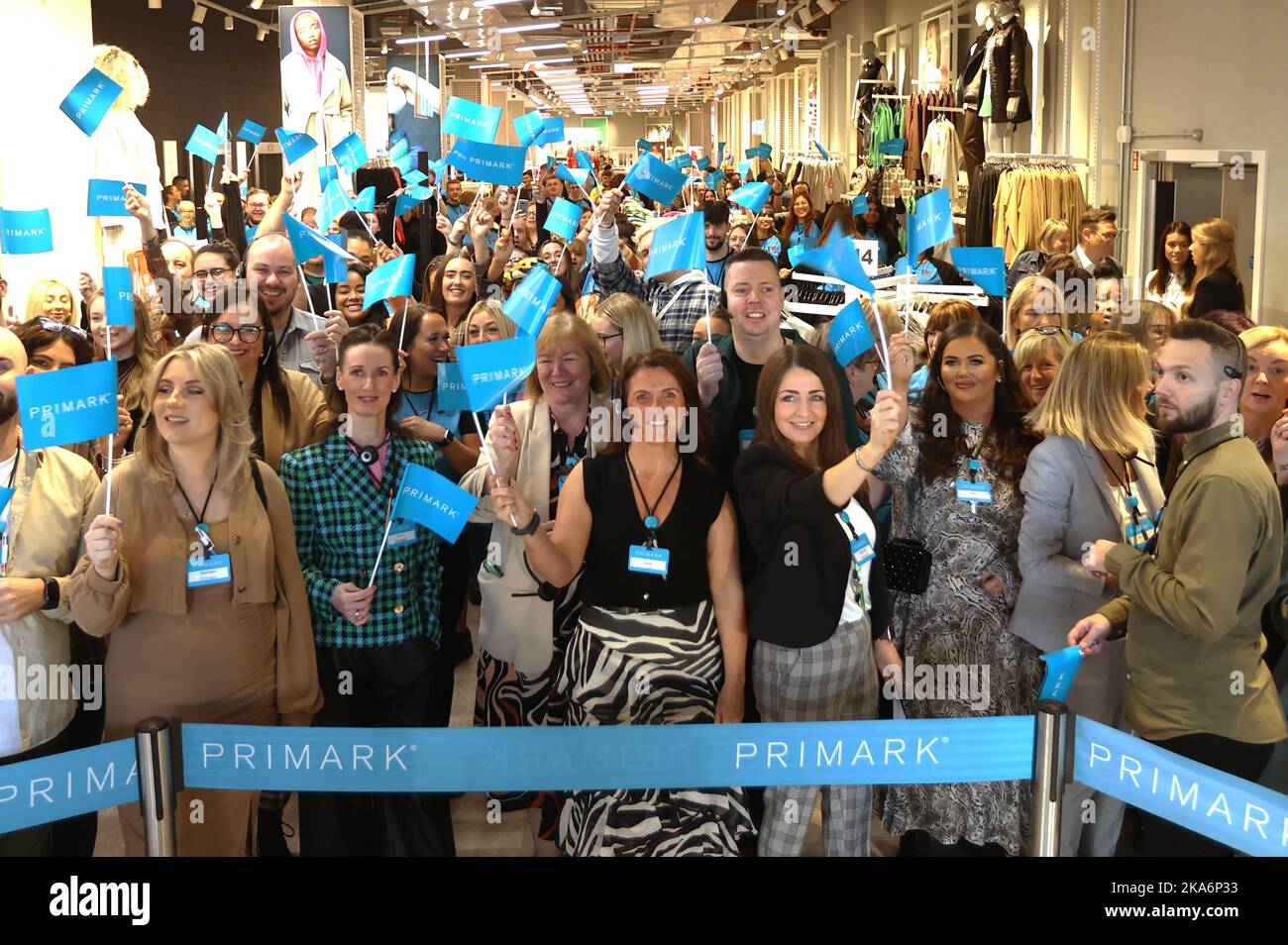 Staff at the Primark store in the historic five-storey Bank Buildings ...