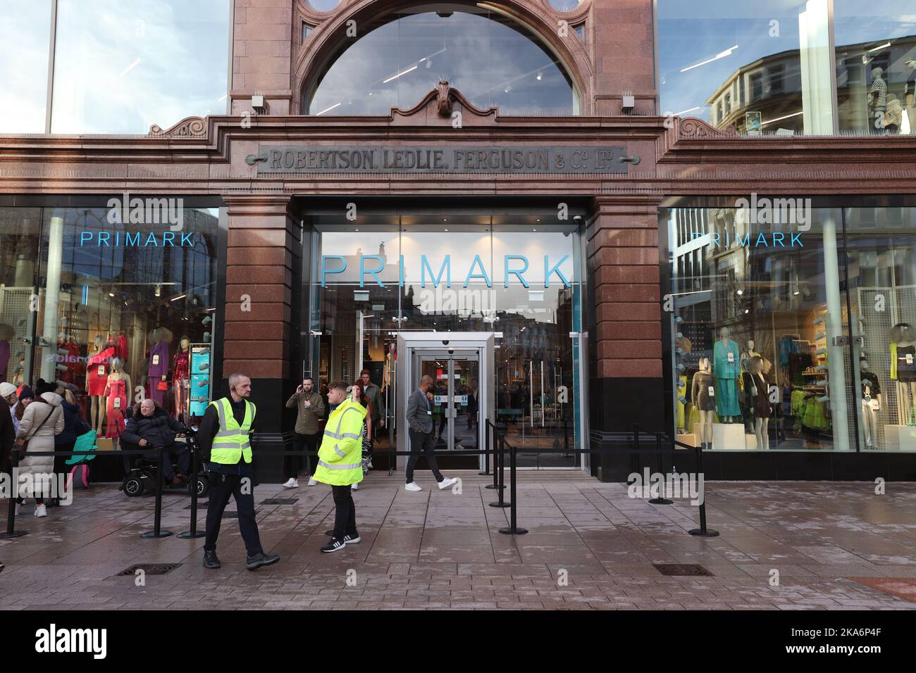 The Primark store in the historic five-storey Bank Buildings in Belfast ...