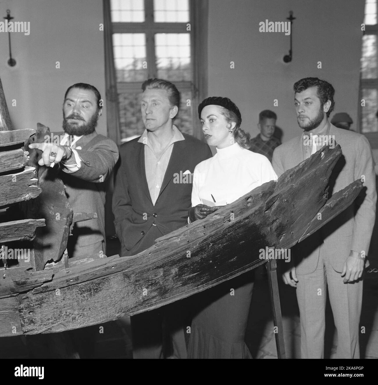 Oslo, Norway on 29 June 1957. Filephoto. From left: The actors Ernest ...