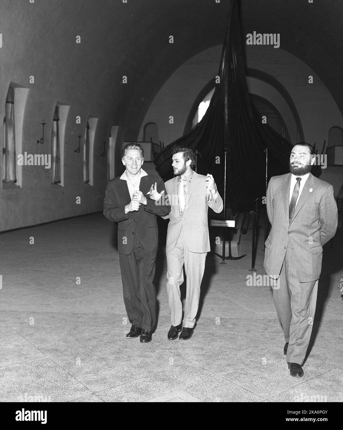 Oslo, Norway on 29 June 1957. Filephoto. The actors Ernest Borgnine ...