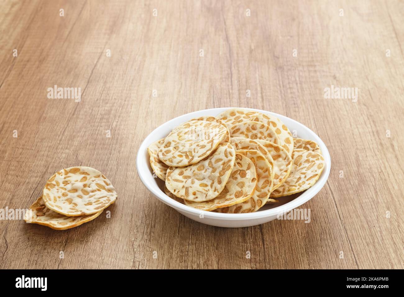 Keripik Tempe or Tempe chips, a typical Indonesian food made from ...
