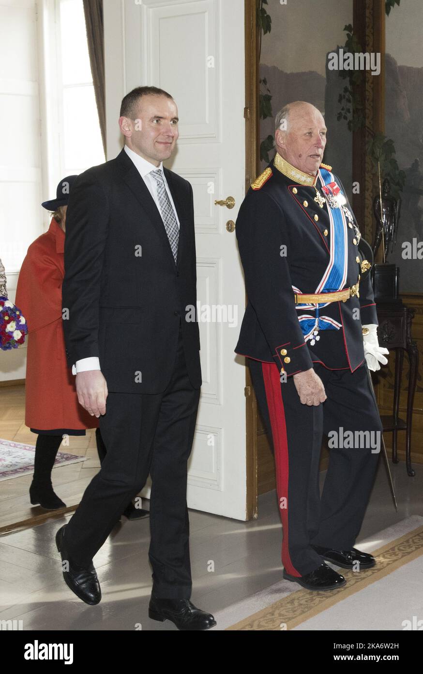 The royal couple visit iceland king harald hi-res stock photography and ...